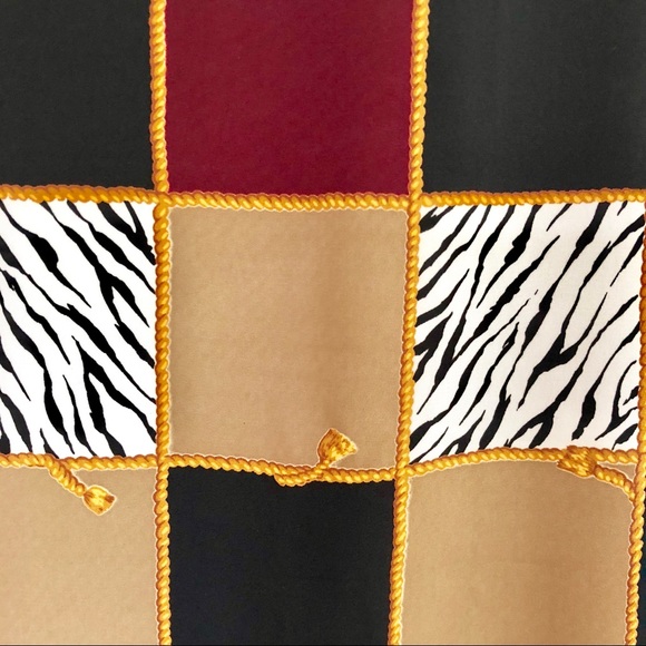 Vintage | Tops | Vintage 8s Zebra Checker Top | Poshmark